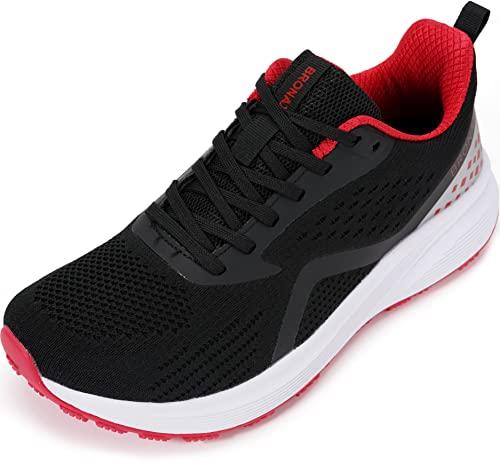 BRONAX Mens Wide Toe Box Running Tennis Shoes Gym Tennis Athletics Size ...