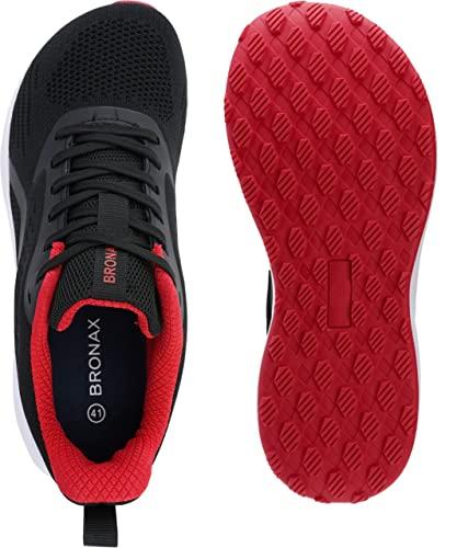 BRONAX Mens Wide Toe Box Running Tennis Shoes Gym Tennis Athletics Size ...