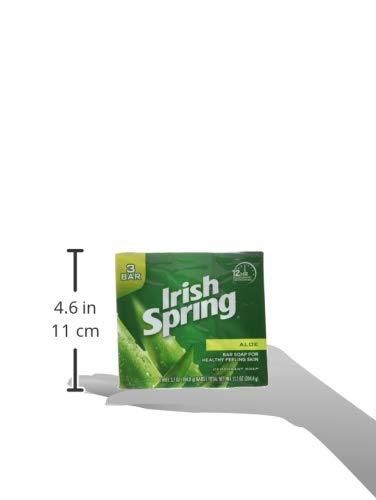 Jabón de baño de aloe Irish Springs, 3.75 oz. Bares, (2) Paquetes de 3 ...