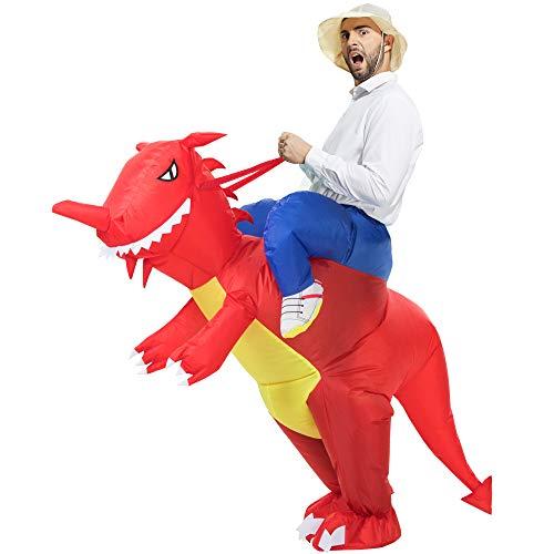 TOLOCO Disfraz Inflable de Dinosaurio para Adultos Disfraces Inflables ...