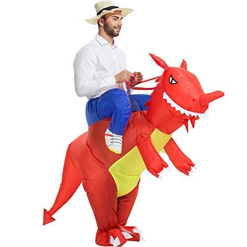 TOLOCO Disfraz Inflable de Dinosaurio para Adultos Disfraces Inflables ...