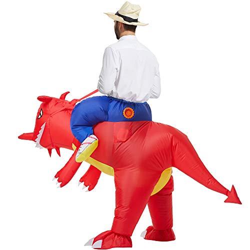 TOLOCO Disfraz Inflable de Dinosaurio para Adultos Disfraces Inflables ...
