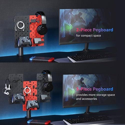 PEGZONE Modular Headphone and Controller Holder for Game, Clamp-on ...