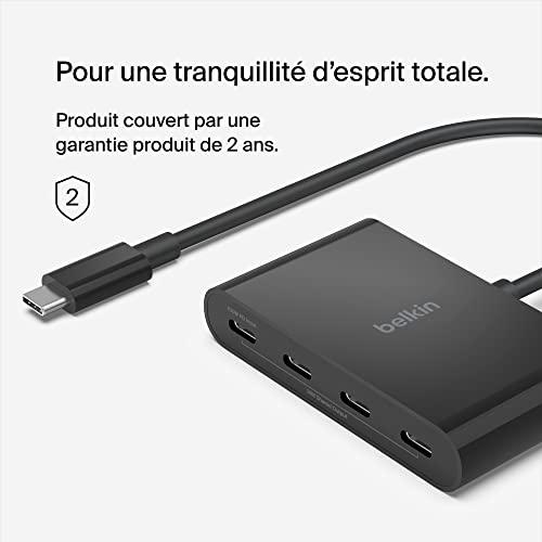 Belkin Connect USB-C™ to 4-Port USB-C Hub, Multiport Adapter Dongle with 4 USB-C 3.2 Gen2 Ports ...