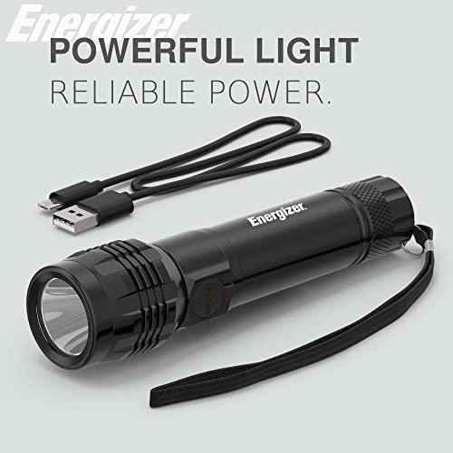 Energizer Rechargeable LED Flashlight X1000, Hybrid Power Capability ...
