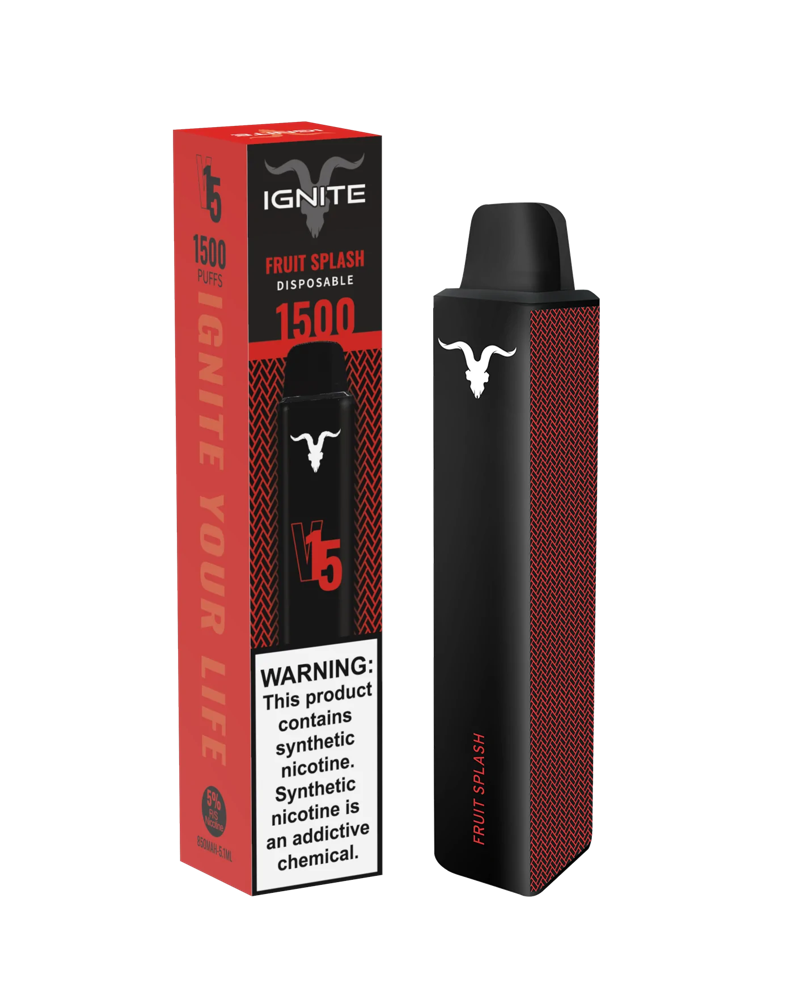 Vape IGNITE Desechable, Sabor Fruit Spalsh, 1500 Hits, 5% Nic De IGNTE ...