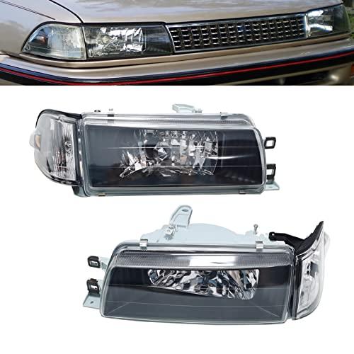 DNYSYSJ Headlights Assembly 4 pcs/set For 1988 1989 1990 1991 ...