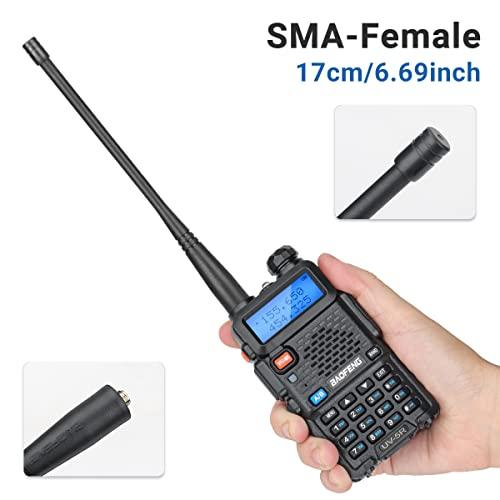 Baofeng UV-5R Antena de radioaficionado de doble banda VHF UHF 136-174MHz 400-520MHz Antena de ...