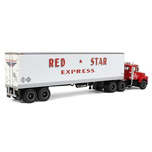 DCP 1/64 Ford LT 9000 con remolque vintage de 40, Red Star Express, por ...