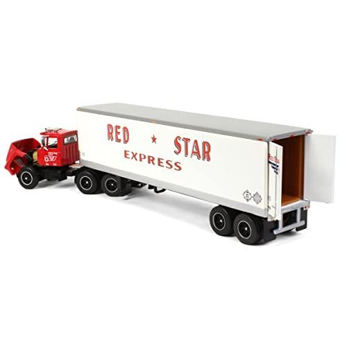 DCP 1/64 Ford LT 9000 con remolque vintage de 40, Red Star Express, por ...