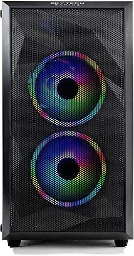 SkyTech Chronos Mini Gaming Computer PC Desktop - AMD Ryzen 5 3600 3.6 ...