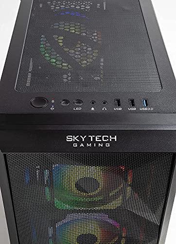 SkyTech Chronos Mini Gaming Computer PC Desktop - AMD Ryzen 5 3600 3.6 ...