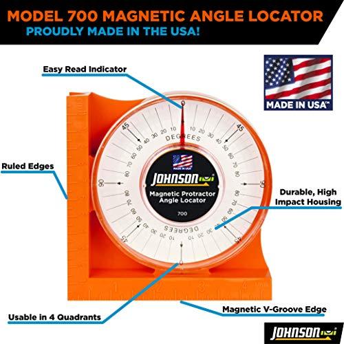 Localizador de ángulo magnético Johnson Level Tool 700, naranja, 1 ...