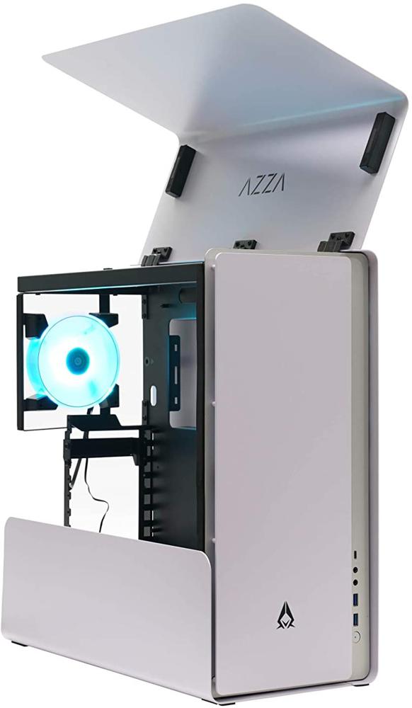 AZZA, Case Gaming, Mid ATX 808W, Blanco, Vidrio Lateral Templado, CA ...