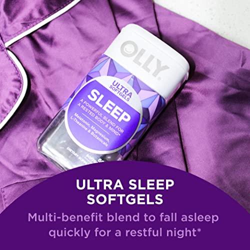 OLLY Ultra Strength Sleep Softgels, 10mg Melatonin, L-Theanine ...