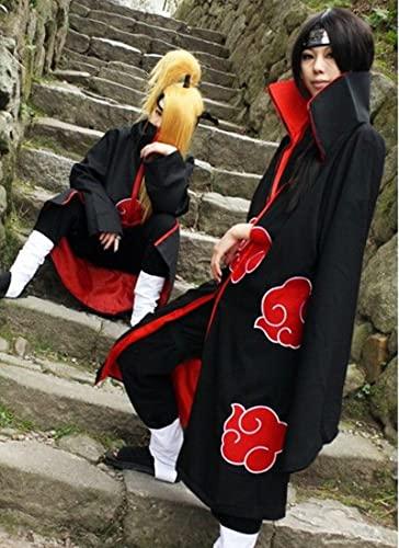Anime Costume Akatsuki Cloak Itachi Sasori Deidara Uchiha Hoshigaki ...