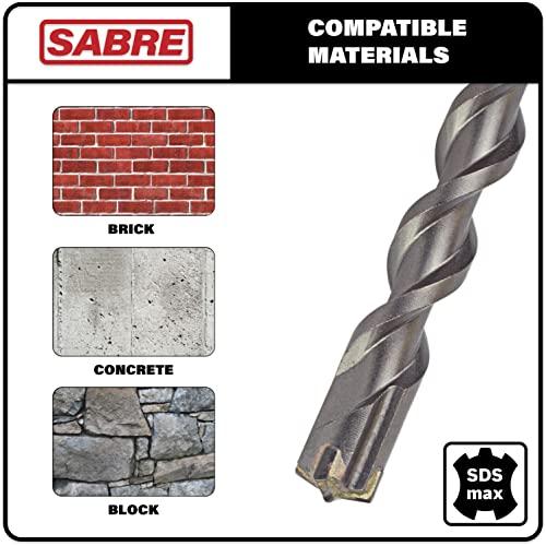 Sabre Tool 1-1/4 pulgadas x 15 pulgadas SDS MAX Broca de martillo ...