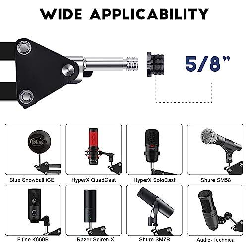 Microphone Arm,Aokeo AK-35 Microphone Desk Stand-Microphone Suspension ...