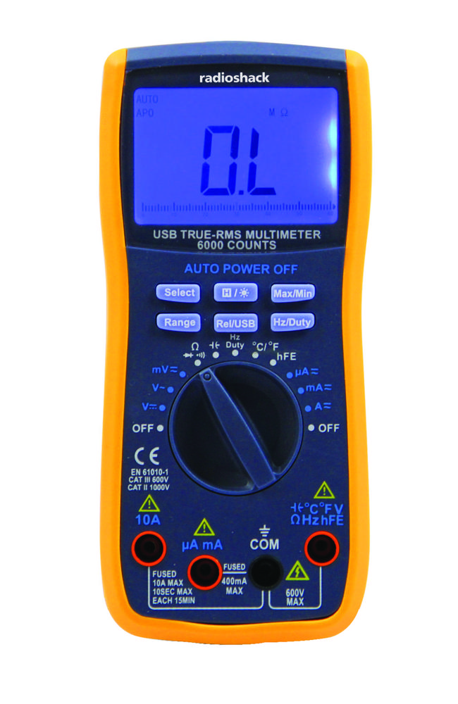 Radioshack Multímetro Digital Con Auto Rango E Interfaz USB 2201007 ...