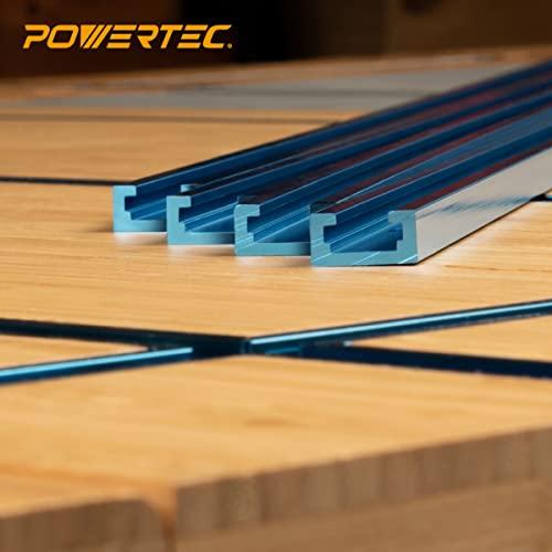 POWERTEC 71118 24 Inch Double-Cut Profile Universal T-Track with ...