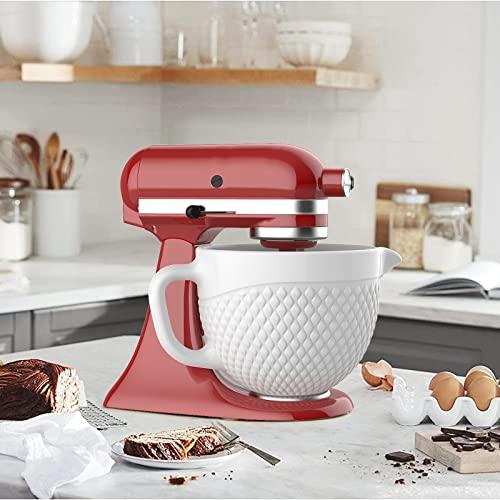 Gvode Ceramic Mixer Attachment Fit 4.5-5Q Tilt-Head Stand Mixers Bowl ...