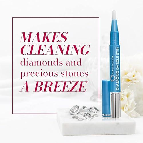 CONNOISSEURS Diamond Dazzle Stik - Limpiador de diamantes portátil para ...