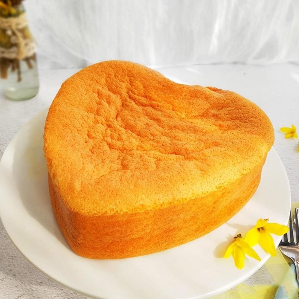 kefyixc Heart-shaped cake pan, heart-shaped cake tin, aluminum, 6-inch ...
