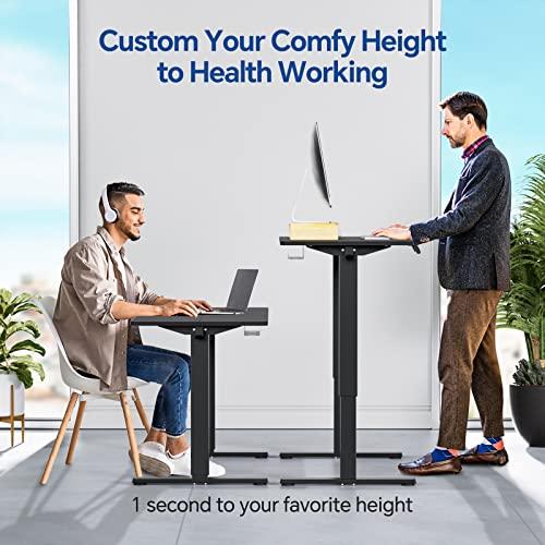 SohoTeco Motorized Standing Desks, Electric Stand Up Desk with Ultra ...