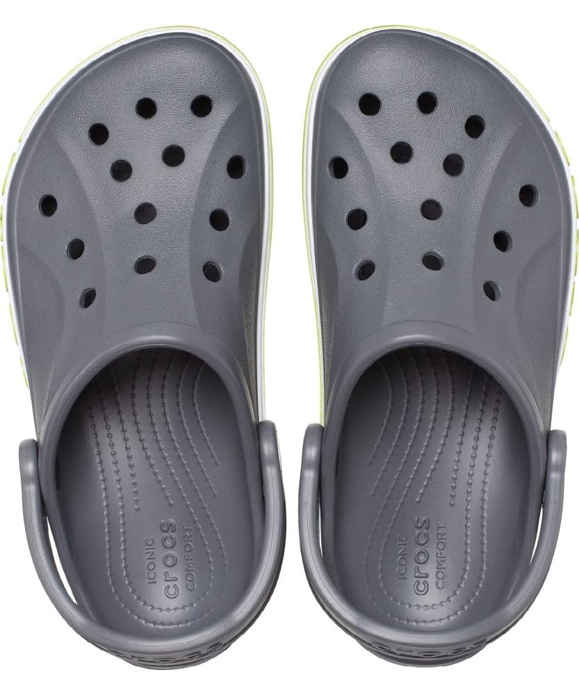 Crocs Unisex-Adult Bayaband Clogs, Slate Grey/Lime Punch, 10 Men/12 Women : Precio Costa Rica