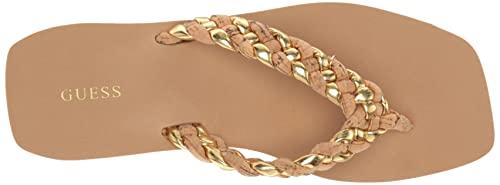 GUESS Womens DABER Wedge Sandal, Gold 710, 6 : Precio Guatemala