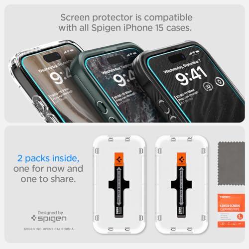 Spigen Tempered Glass Screen Protector [GlasTR EZ FIT] Designed for ...