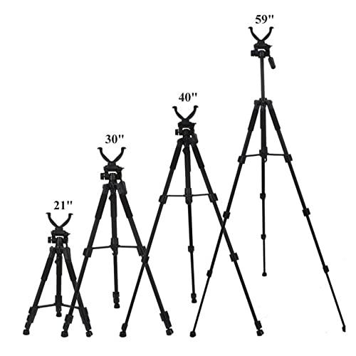 Higoo Rifle Shooting Rest Tripod with V Yoke Bracket V Shaped Gun Rack ...