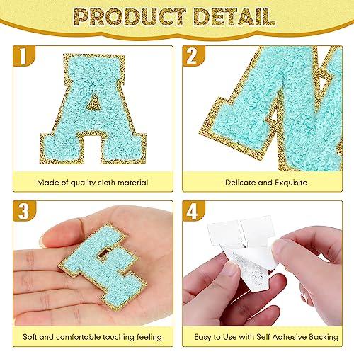 156 Piezas Parches de Letras de Chenilla Parches de Letras ...