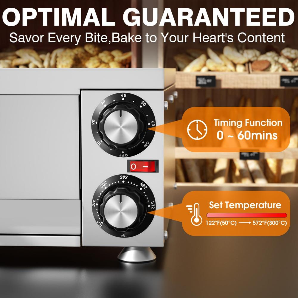 PYY Pizza Oven Indoor Electric Pizza Oven Countertop Commercial Pizza ...