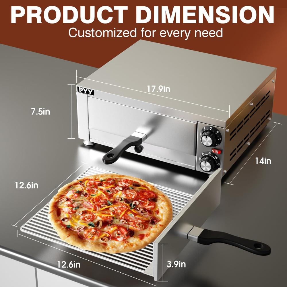 PYY Pizza Oven Indoor Electric Pizza Oven Countertop Commercial Pizza ...