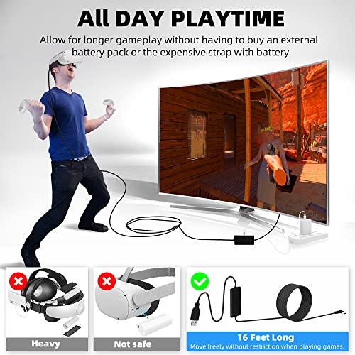 Kuject Design 16FT Link Cable for Quest 3, Quest 2 and Quest Pro, with ...