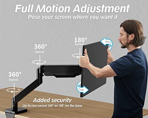 MOUNTUP Monitor Desk Mount Fits 22-42 Heavy Duty Widescreen, Gas Spring ...