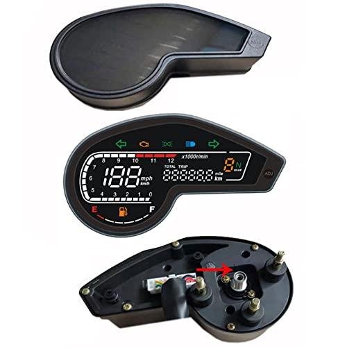 Velocímetro de motocicleta Ronyme, tacómetro, odómetro Digital ...