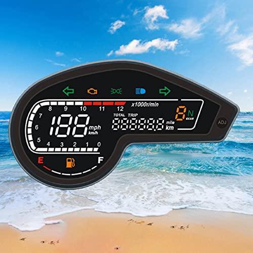 Velocímetro de motocicleta Ronyme, tacómetro, odómetro Digital ...