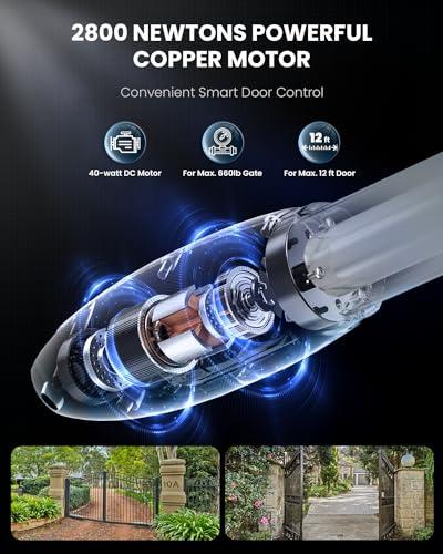 GateNear Automatic Single Swing Arm Gate Opener with Control Box 2X ...