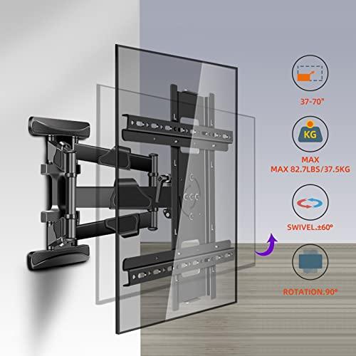 HILLPORT Soporte de pared giratorio vertical y horizontal para TV de 65 pulgadas para pantalla ...