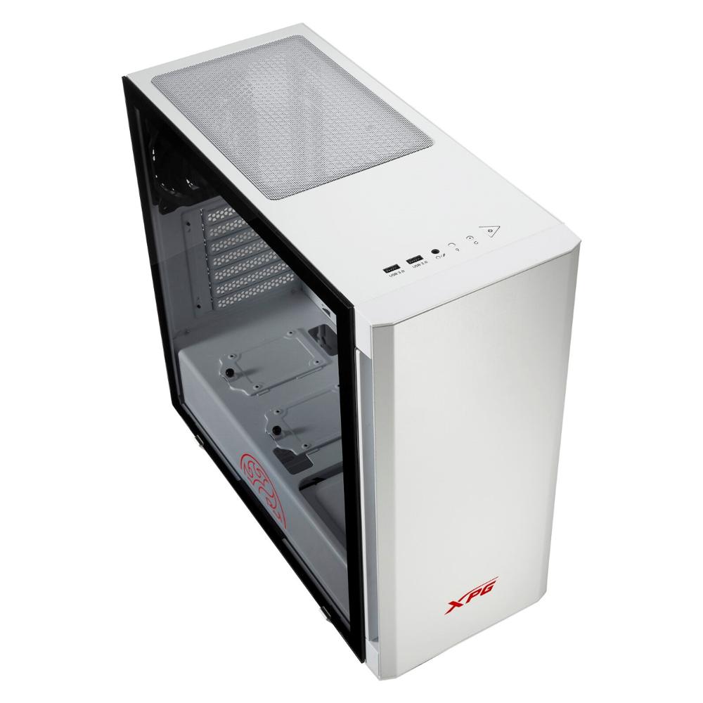 Chasis Para PC De Media Torre, Blanco, Invader XPG : Precio Costa Rica