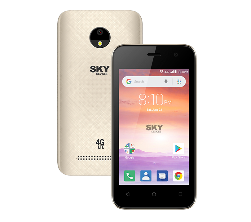 Celular Sky Black 4.0, Operador Tigo, 1GB, 8GB, 5MP, Color Dorado, 4 ...